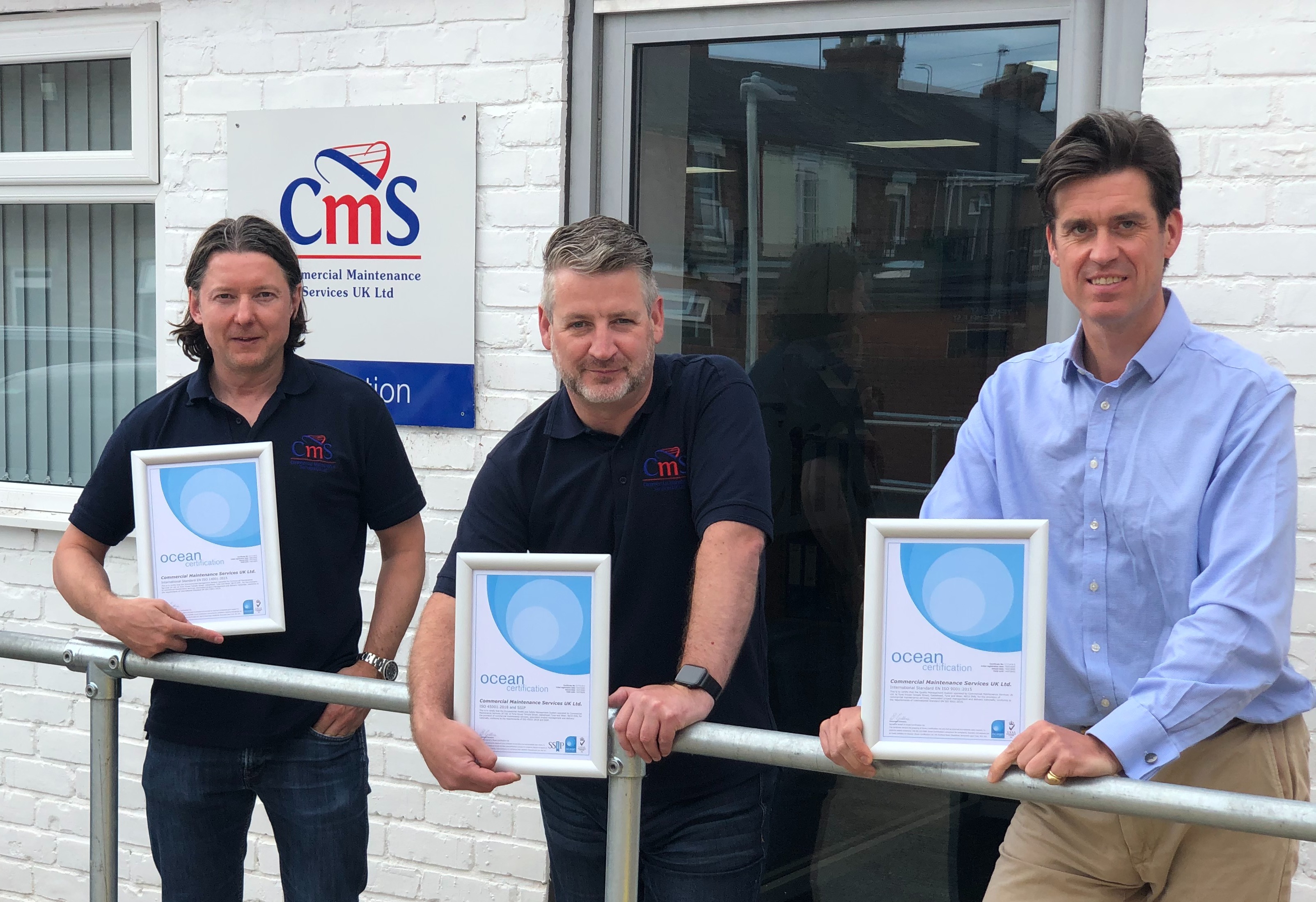 Commercial Maintenance Services UK Ltd awarded trio of ISO accreditations